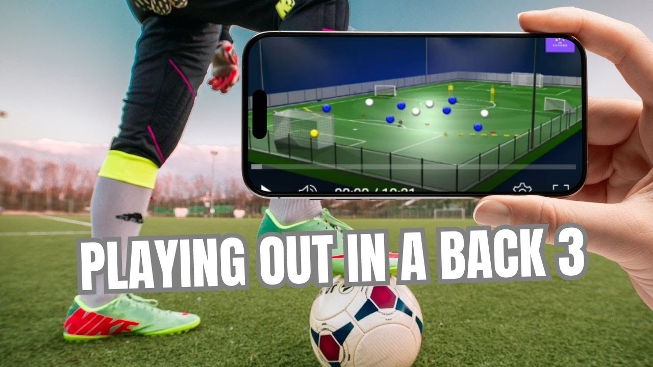 Back 3 Soccer Drill | 3-5-2 or 3-4-3 Small Sided Game - YouTube