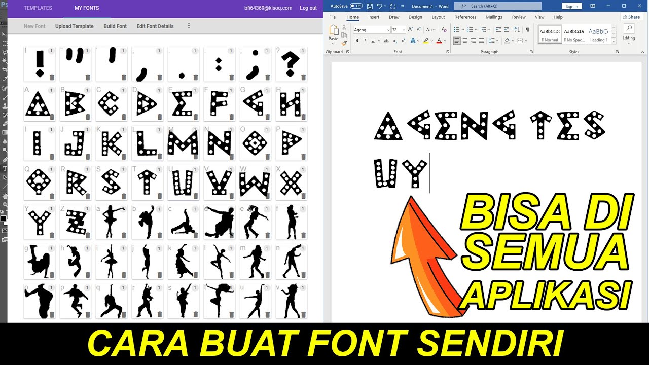 Cara Membuat Font Sendiri | How to Make Fonts - YouTube
