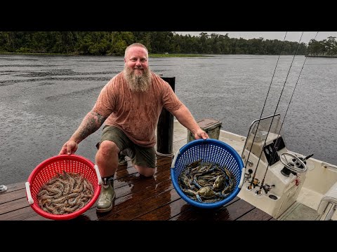 3 Days Living on the St. Johns River | Loads of Shrimp and Crabs