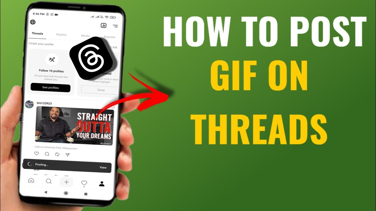 How To Post Gif On Threads | English - YouTube