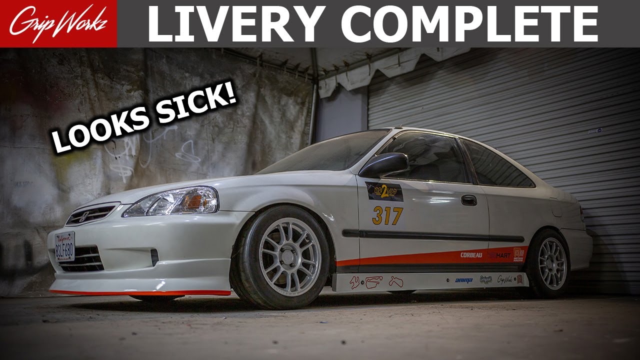 The Civic's Livery is FINISHED! (Looks Awesome) - YouTube