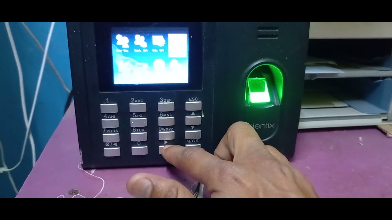 essl biometric network setting - YouTube