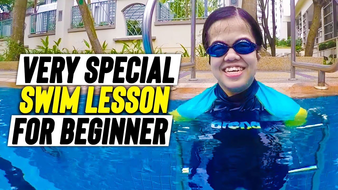 Incredible Swimming lesson with an amazing Beginner girl - YouTube