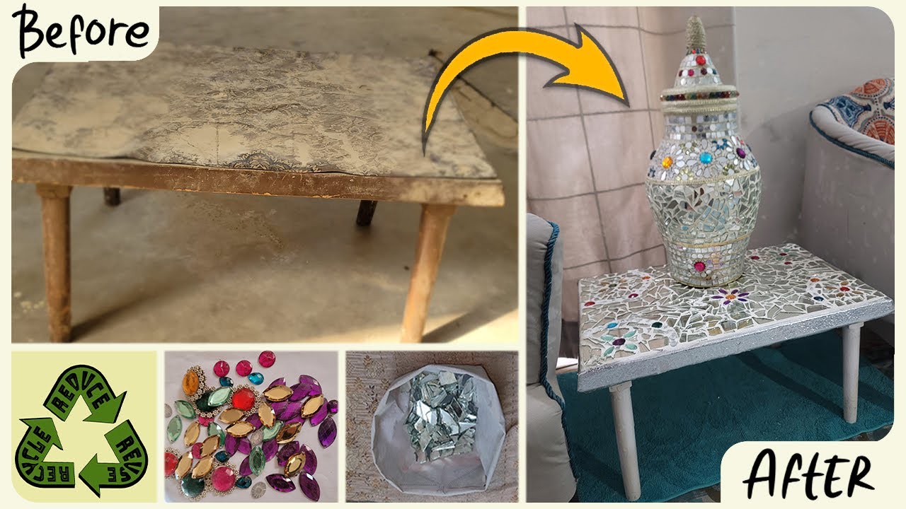 HOW I RESTORE MY GRANDMA'S 50-YEAR OLD TABLE INTO A LUXURY TABLE ...