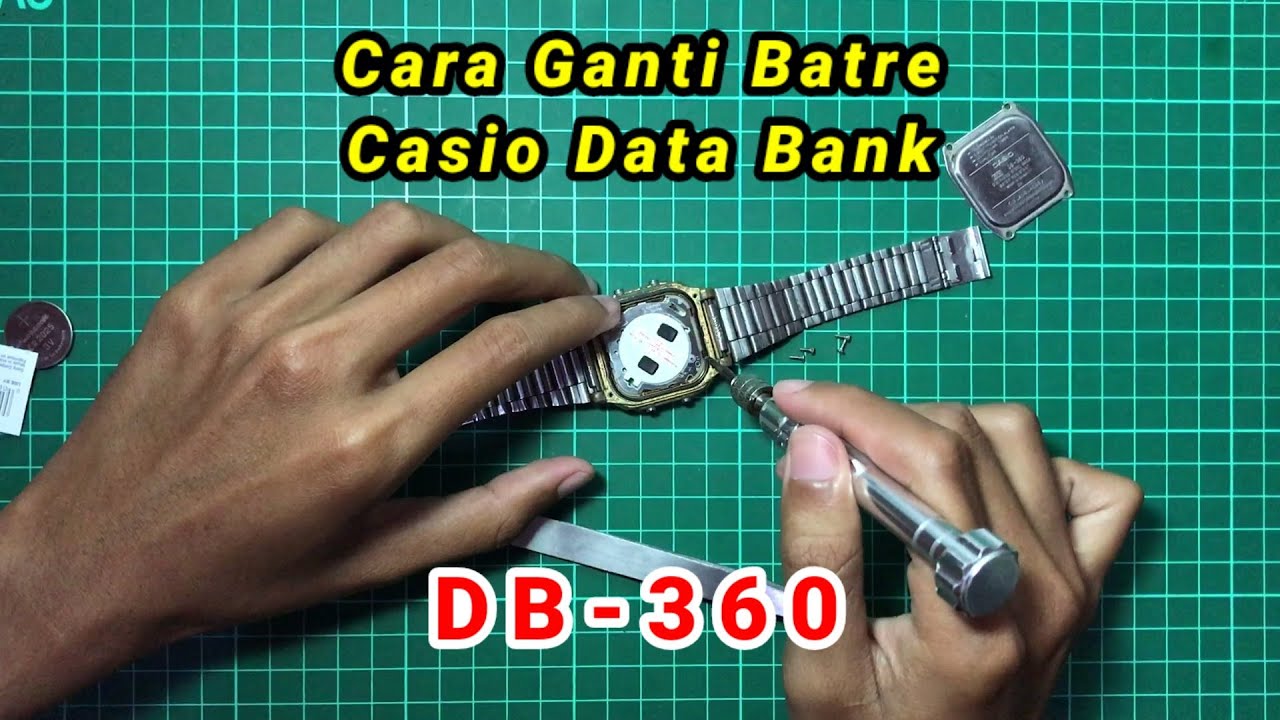 Iseng Ganti Batre / Baterai Jam Casio Standart Data Bank DB-360G ...