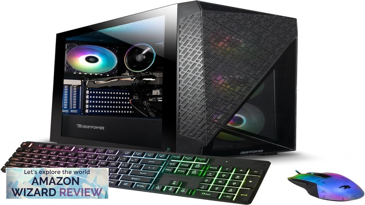 iBuyPower SlateMesh Gaming PC Computer Desktop SlateMeshA5N4601 (AMD ...