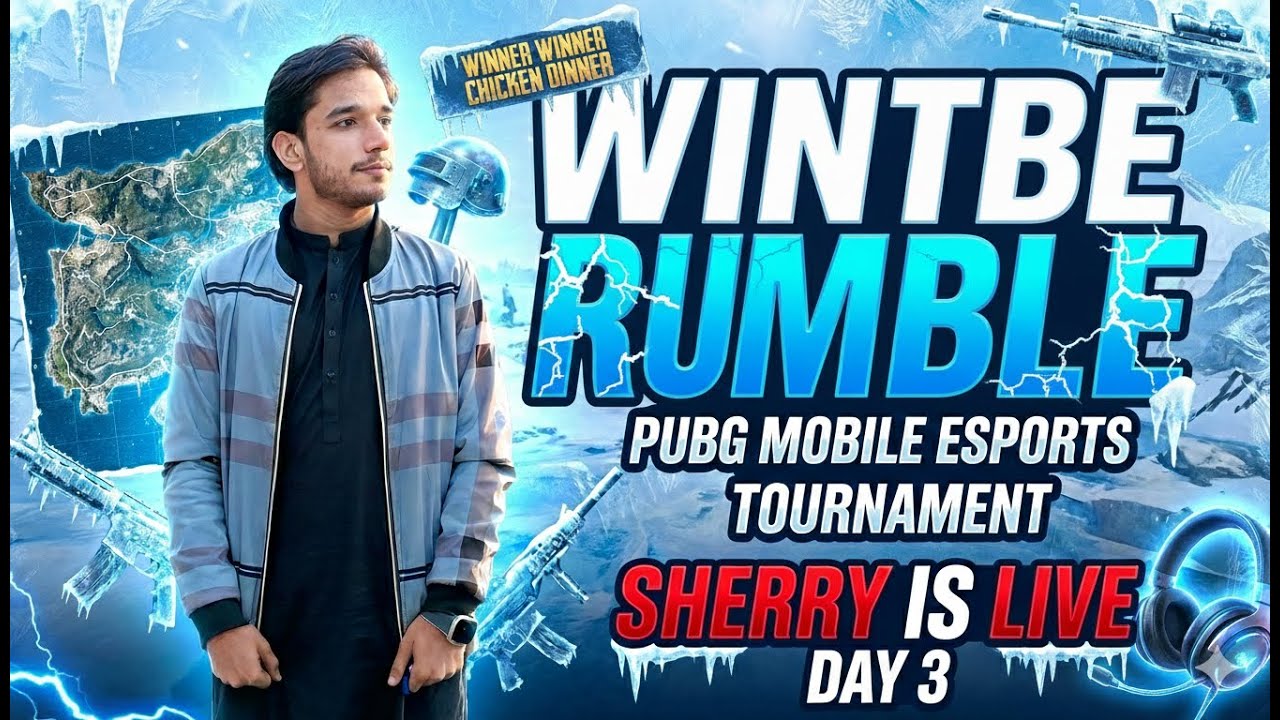 WINTER RUMBLE | Pubg Mobile Esports | Tournament | SHERRY IS LIVE | Day ...