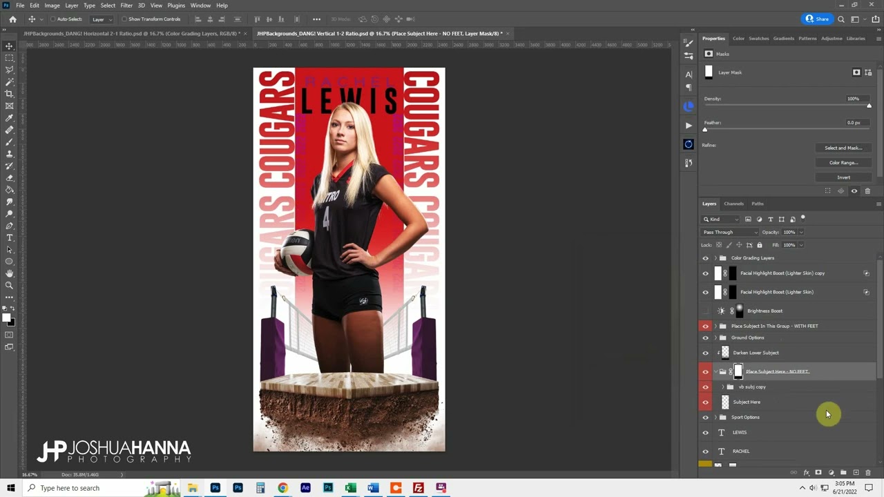 Dang! - Layered Photoshop Template & Digital Backgrounds