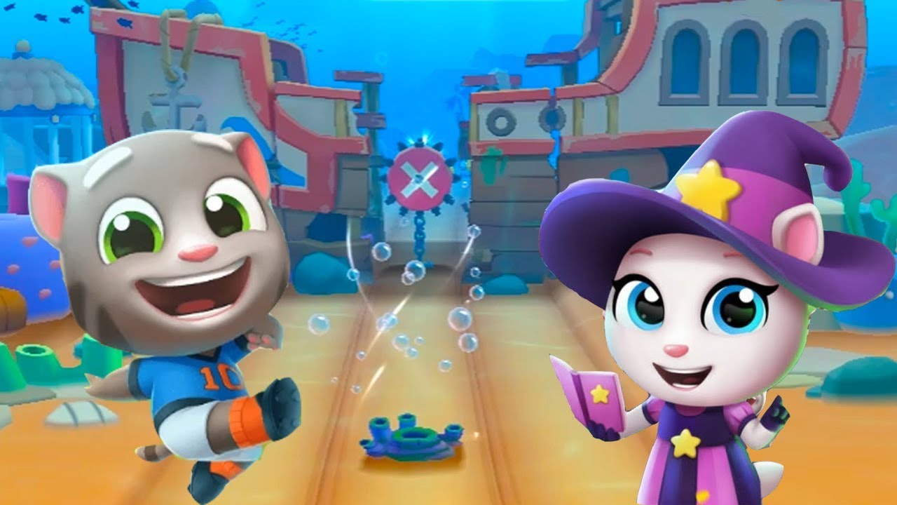 RUN! RUN! RUN! TALKING TOM GOLD RUN NEW UNDERSEA SIDEWORLD FOOTBALL TOM ...