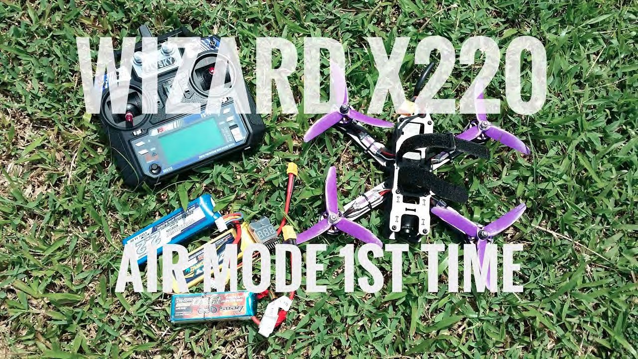 EACHINE WIZARD x220 FPV ACRO MODE for my 1st time. - YouTube