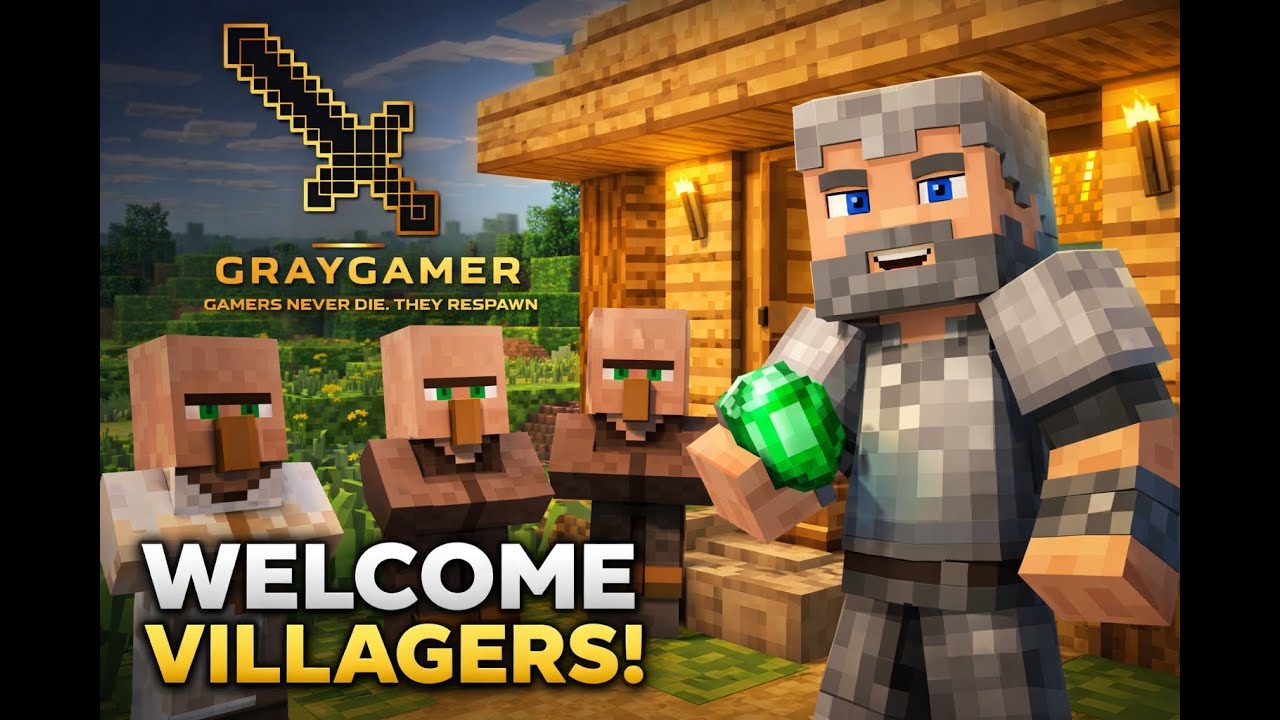 Minecraft Day 7 Welcome Villagers - YouTube