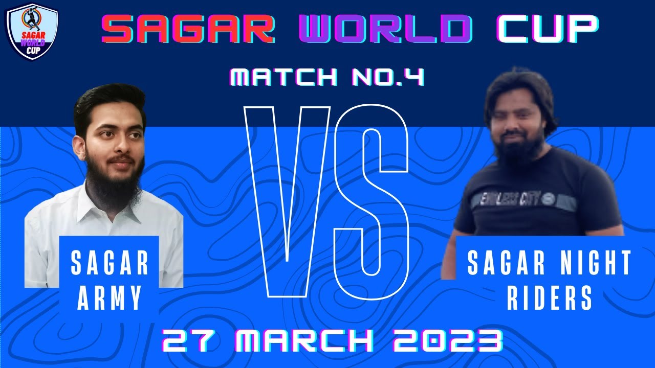Sagar Army v/s Sagar Night Riders || Sagar World Cup || Sagar cricket ...