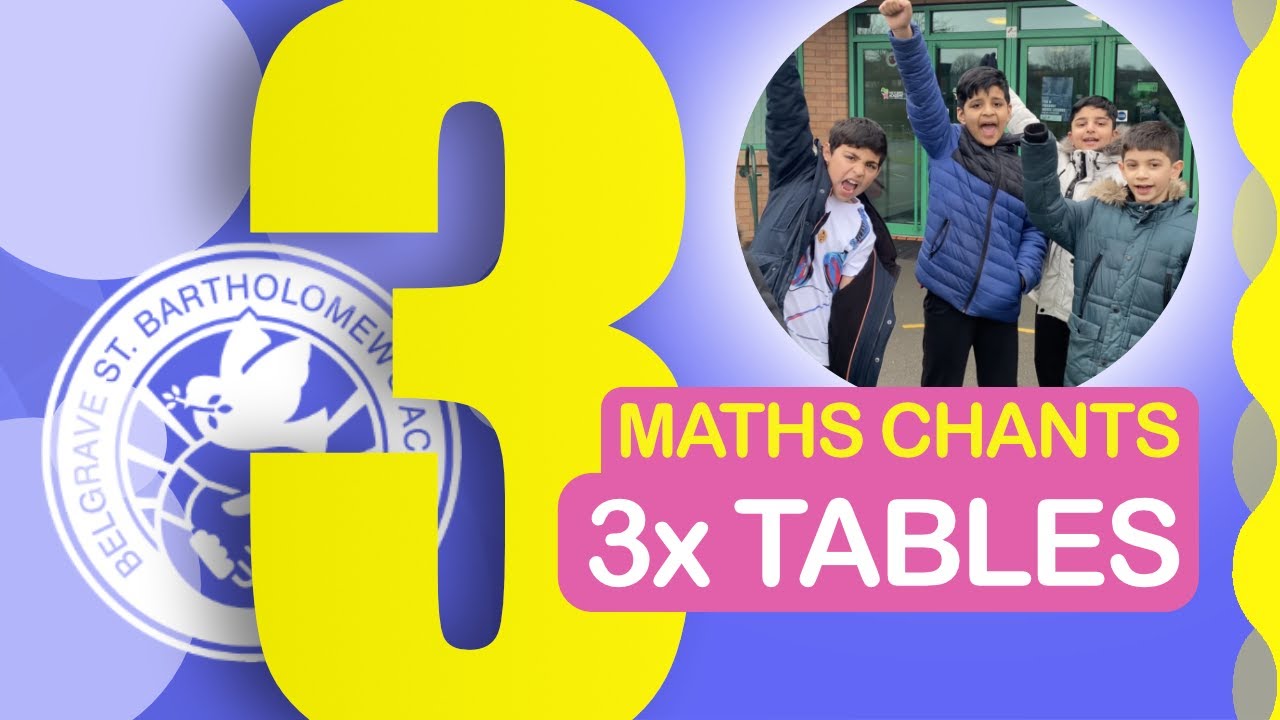 3 Times Table (Cover of 'Jingle Bells') | Multiplication | Maths Chants ...