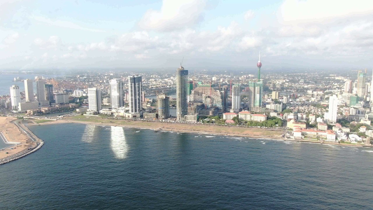 Colombo Port City Development Project Bird Eye View - YouTube