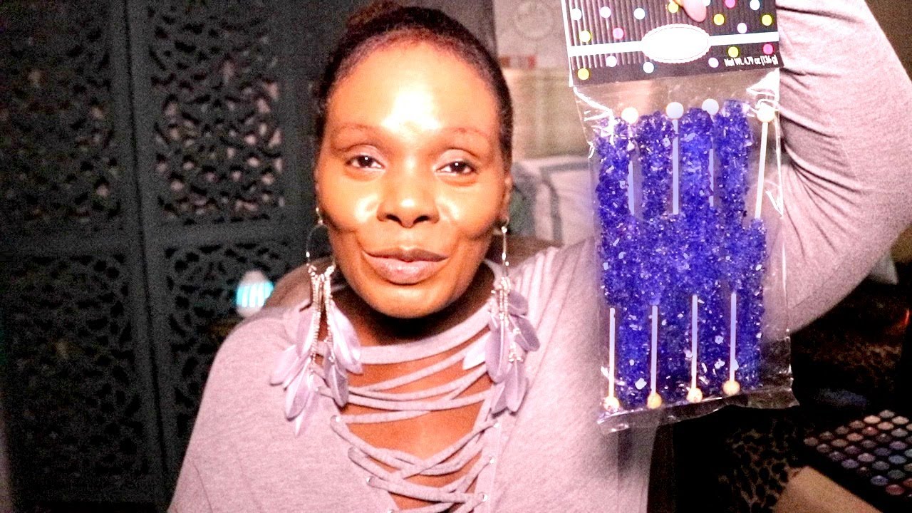 ROCK Candy ASMR Crushing Sounds Makeup/Sleepy Magic - YouTube