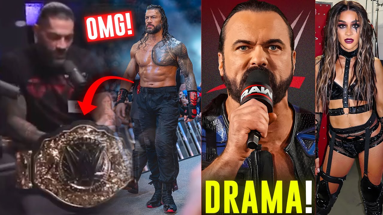 Roman Reigns WORLD HEAVYWEIGHT CHAMPION! OMG? | Drew McIntyre DRAMA ...