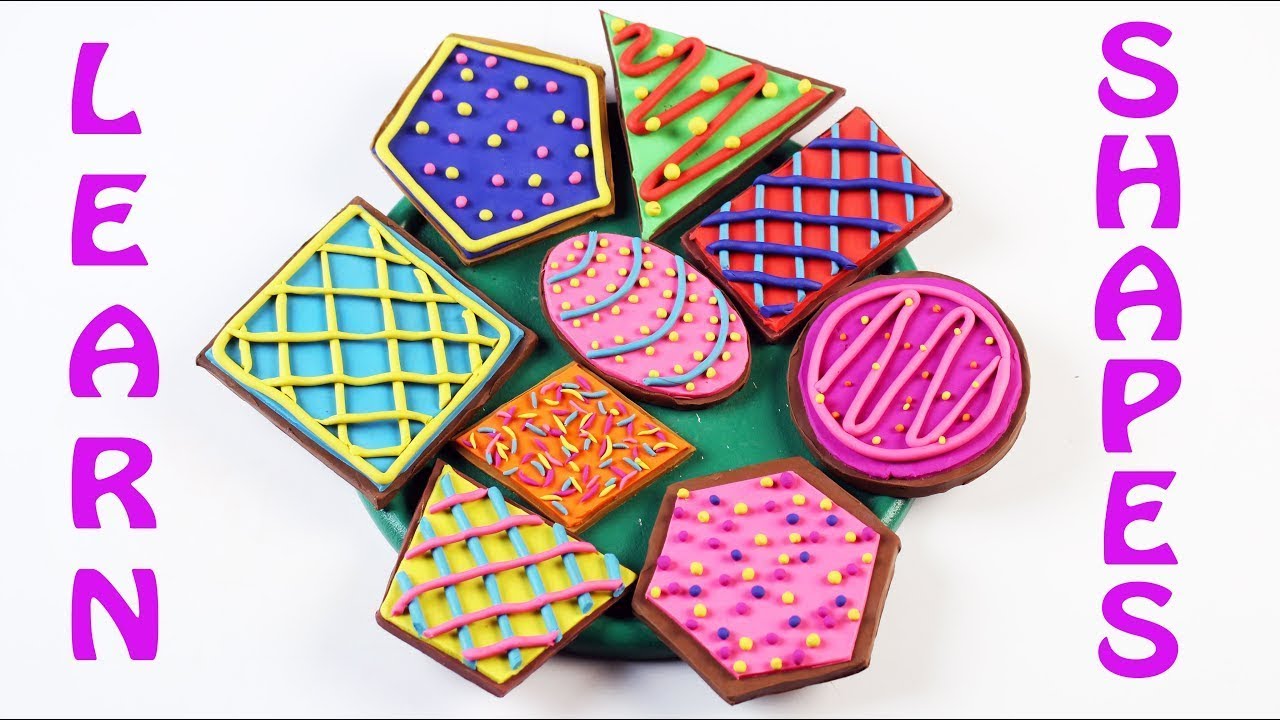 Learn Shapes Circle, Square, Triangle, Rectangle with Play Doh for Kids ...