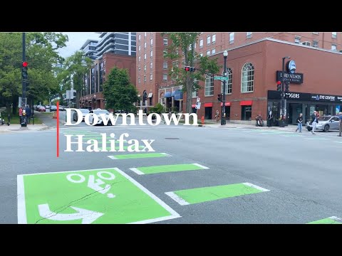 Downtown Halifax walk on a sunny day - YouTube