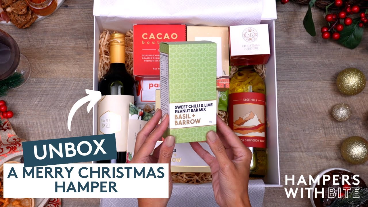 A Merry Christmas Hamper | Christmas Hamper 2022 I Hampers With Bite - YouTube