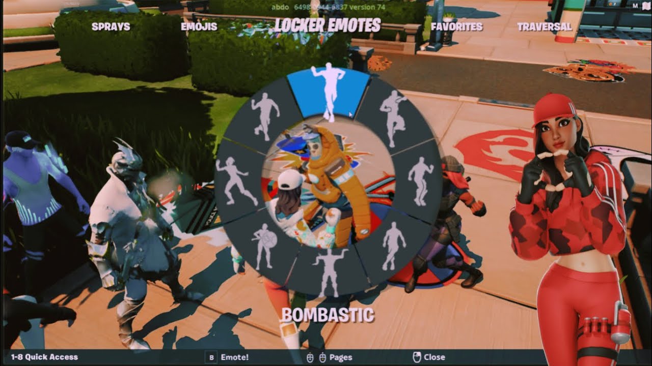 Ruby Skin Flexing Rare Emotes in Party Royale - YouTube