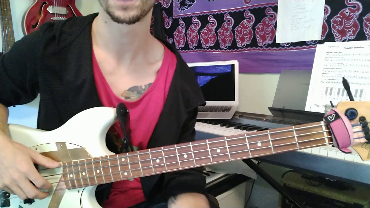 F major scale on Bass - YouTube