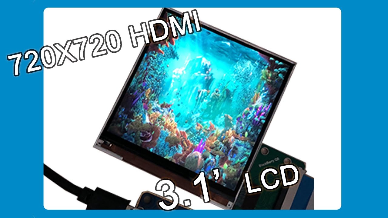3 inch HDMI Screen 720X720 LCD Display LCD Controller Board - YouTube
