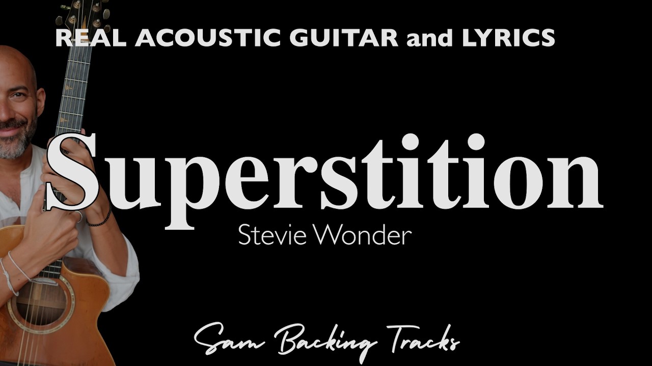 Superstition - Stevie Wonder (Acoustic groovy Karaoke | Original Key ...