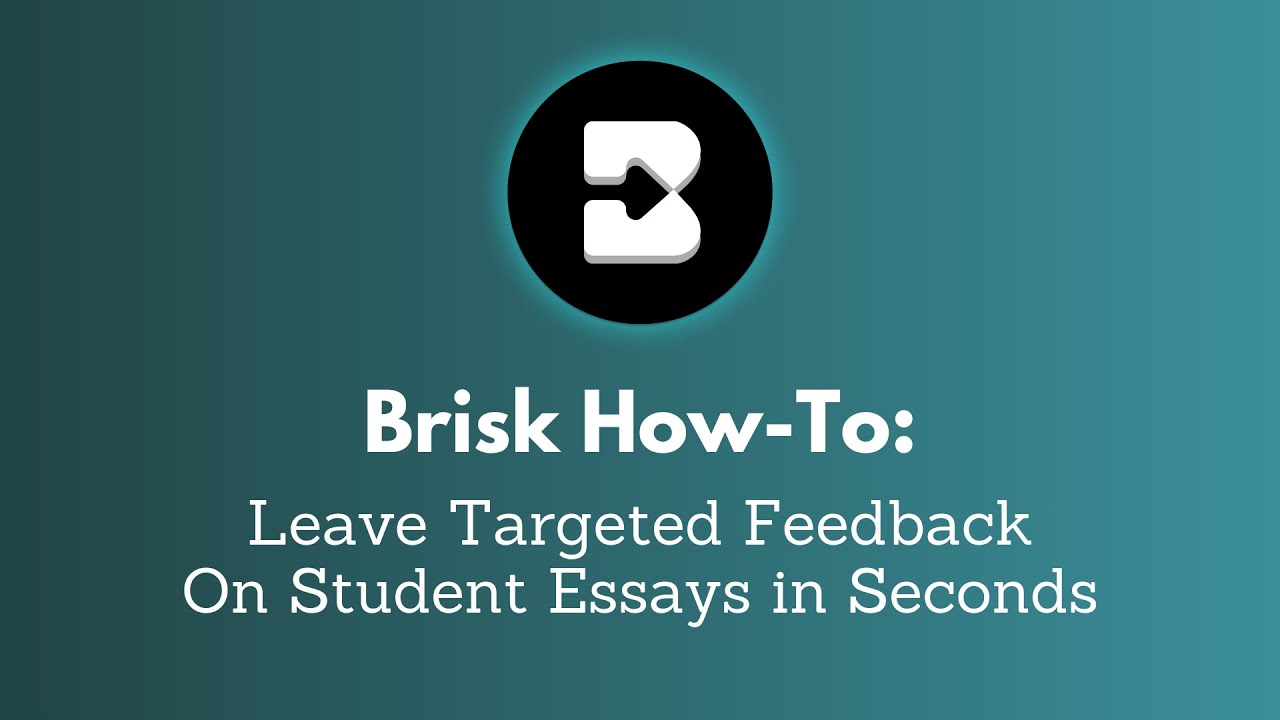 How to Instantly Provide In-Line Targeted Feedback on Student Essays ...