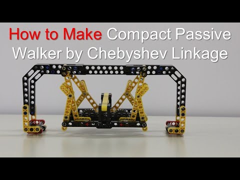 How to Make Quadruped Compact Passive Walker by Chebyshev Linkage - YouTube