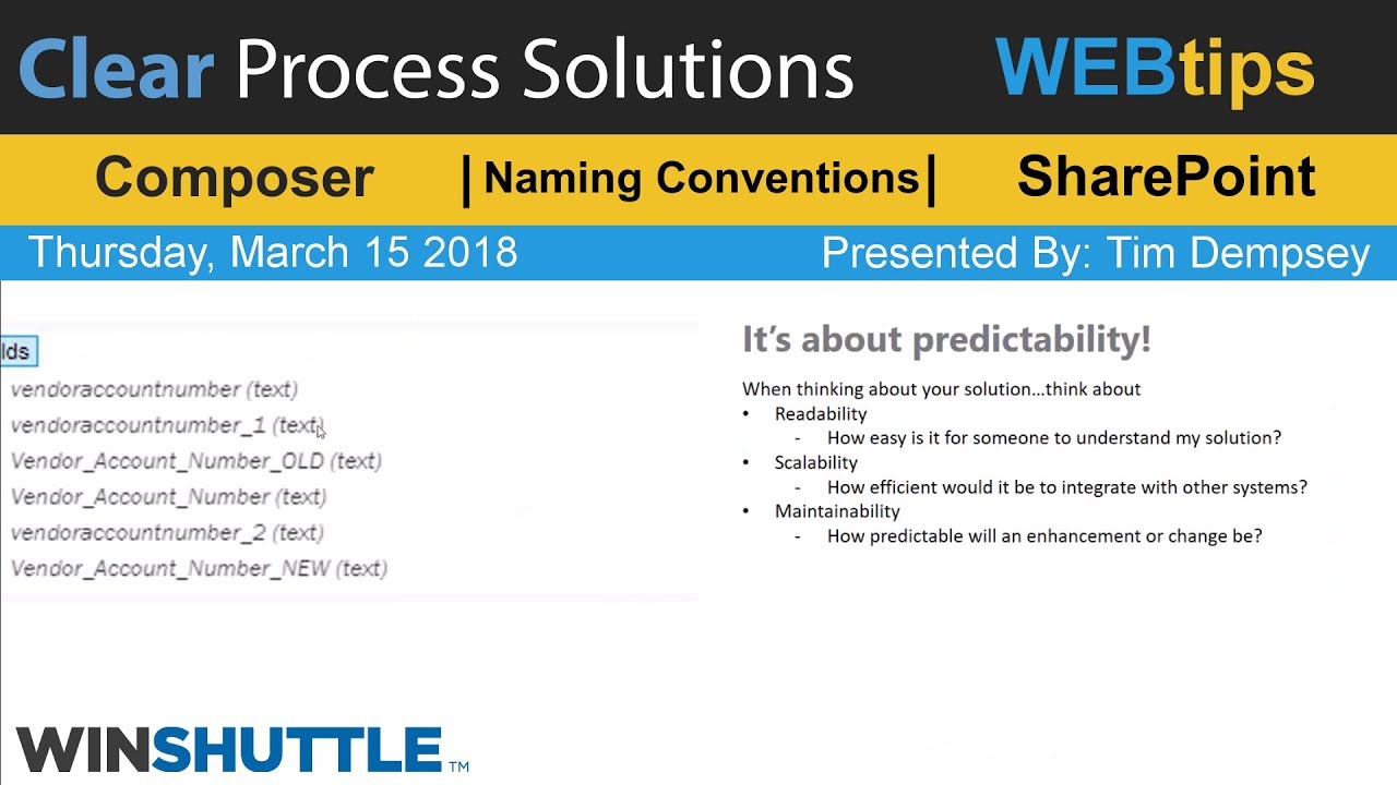 WINSHUTTLE Tutorial WEBtips Winshuttle And SharePoint Naming winshuttle-tutorial-webtips-winshuttle-and-sharepoint-naming