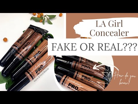 ORIGINAL VS FAKE LA GIRL PRO CONCEALER | How to spot the difference.