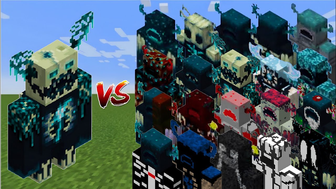 ALL MORE WARDEN VS DEMON WARDEN FIGHT IN MINECRAFT ( Mobs Battle ...