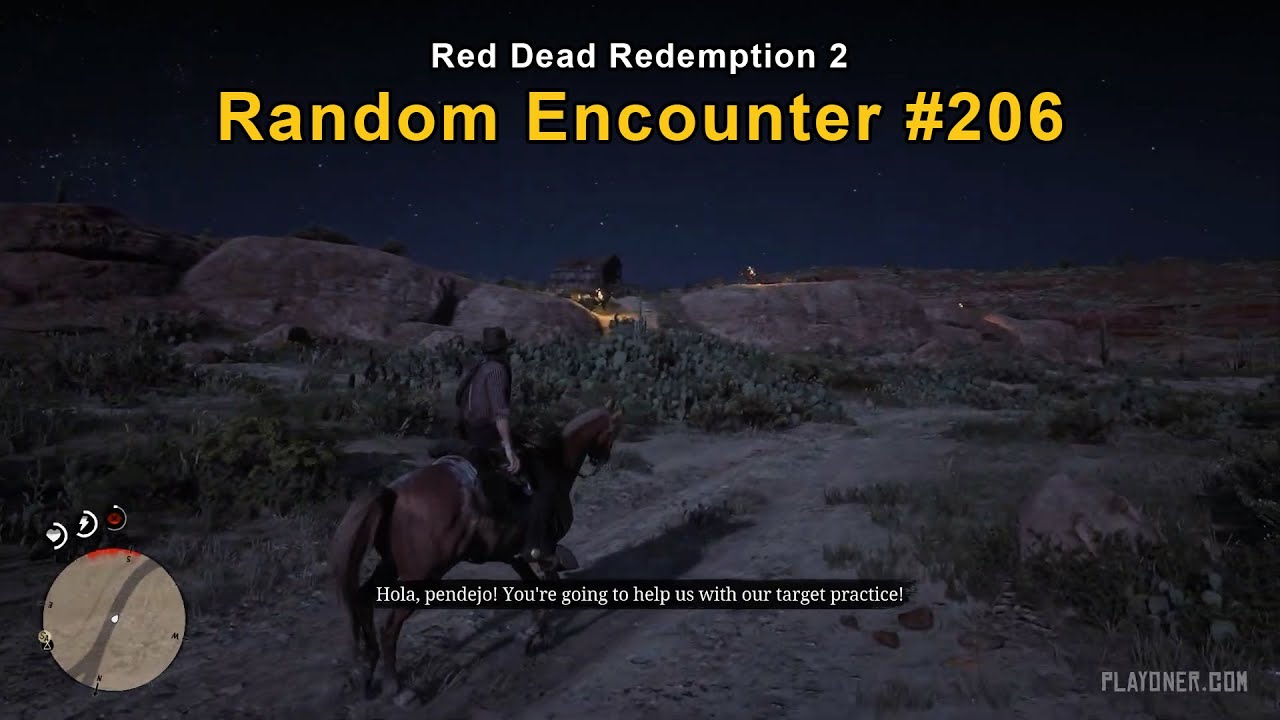 Del Lobo Gang night ambush - Random Encounter #206 - Red Dead ...