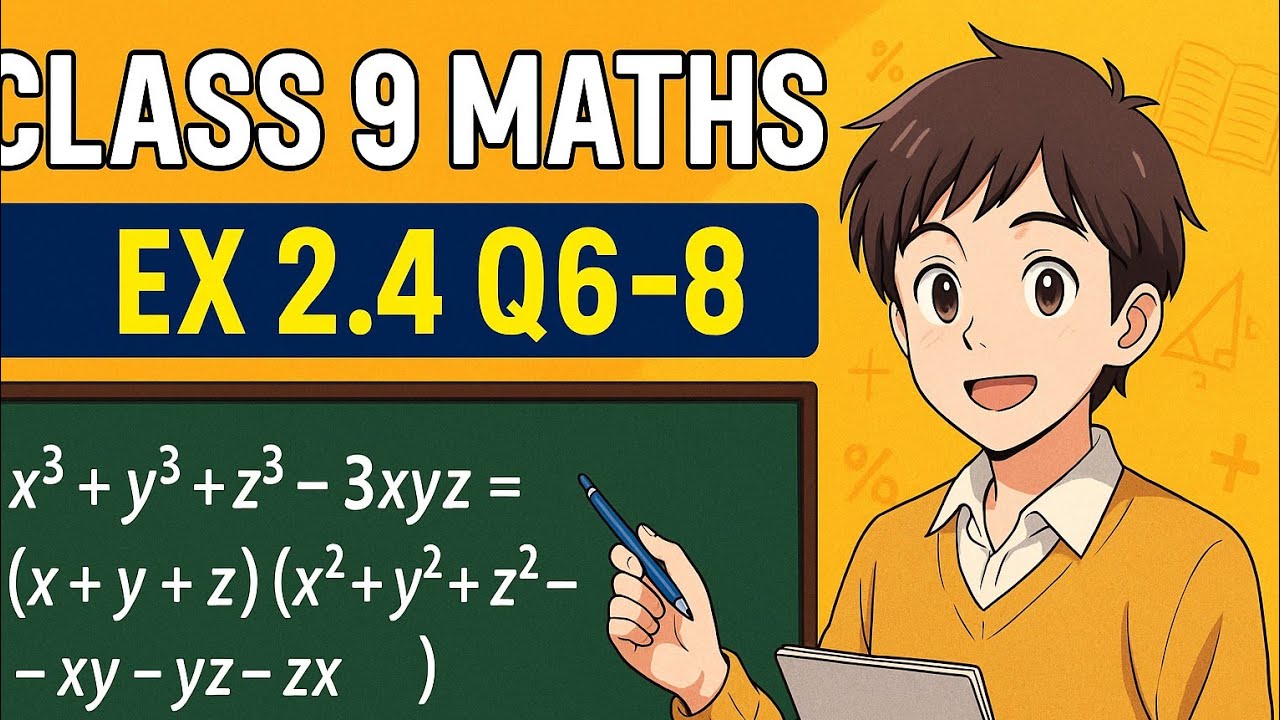 Polynomials Made Easy! | Class 9 Maths Ex 2.4 Q6–8 Full Solution with ...