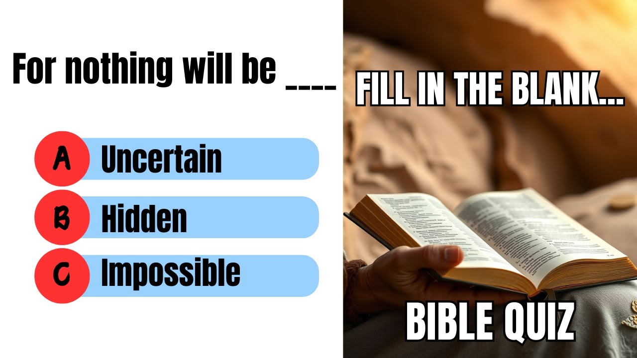 Bible Verse Quiz - Test your Scripture Knowledge - YouTube