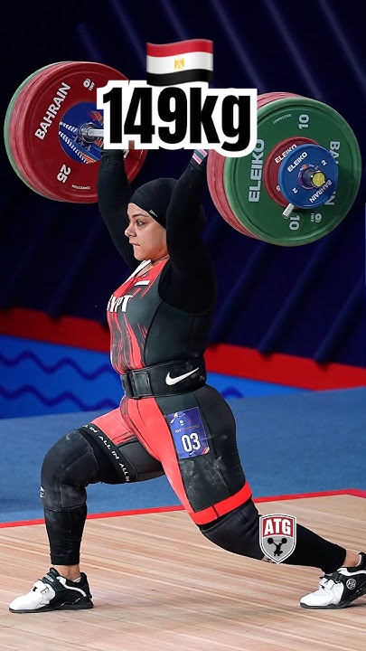Sara Ahmed (81kg Egypt ) 149kg / 328lbs C&J Slow Motion 2024 Weightlifting World Championships ...