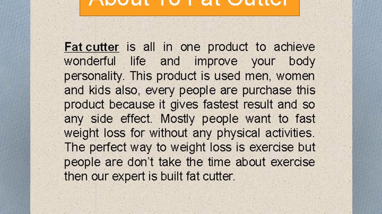Fat Cutter Powder - A successive weight loss product - YouTube