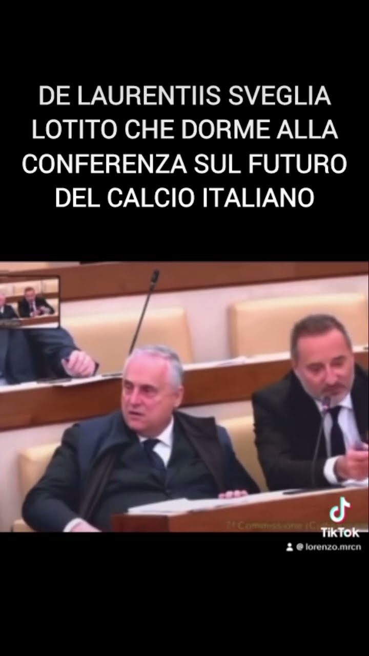 Lotito dorme in Parlamento - YouTube