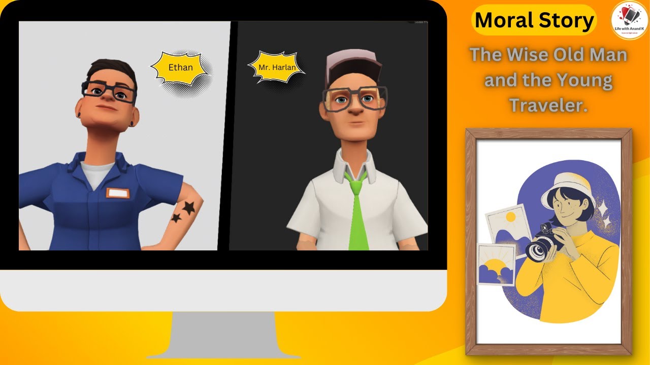 The Wise Old Man and the Young Traveler | Moral Story | My Plotagon Movie | Story with Animation ...