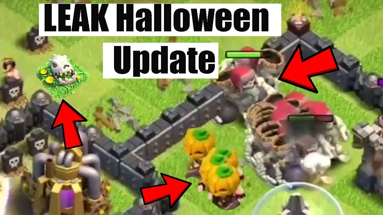 (HINDI) COC Pumpkin Barbarian & Giant Skeleton LEAK Halloween 2017 ...