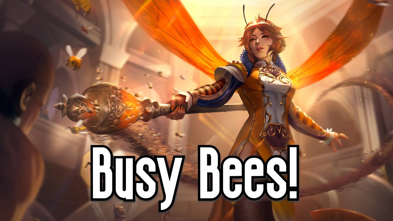 SMITE: Busy Bees Loading Screen & Level-Up Skin - YouTube