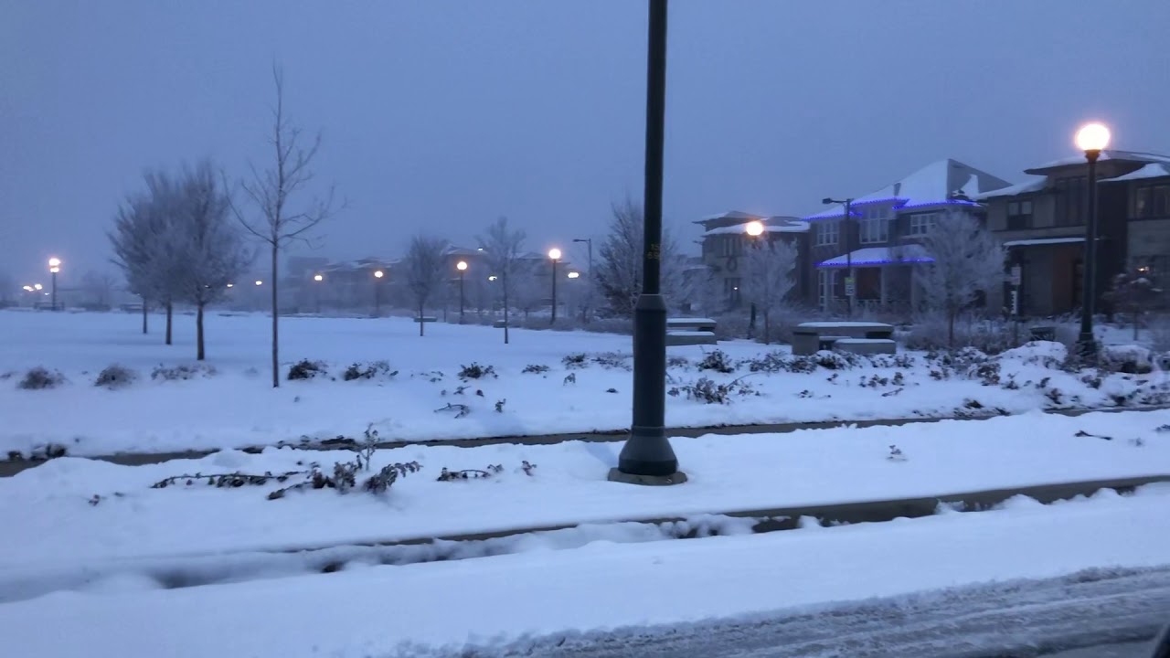 Snowy Neighborhood of Stapleton in Denver, CO - YouTube