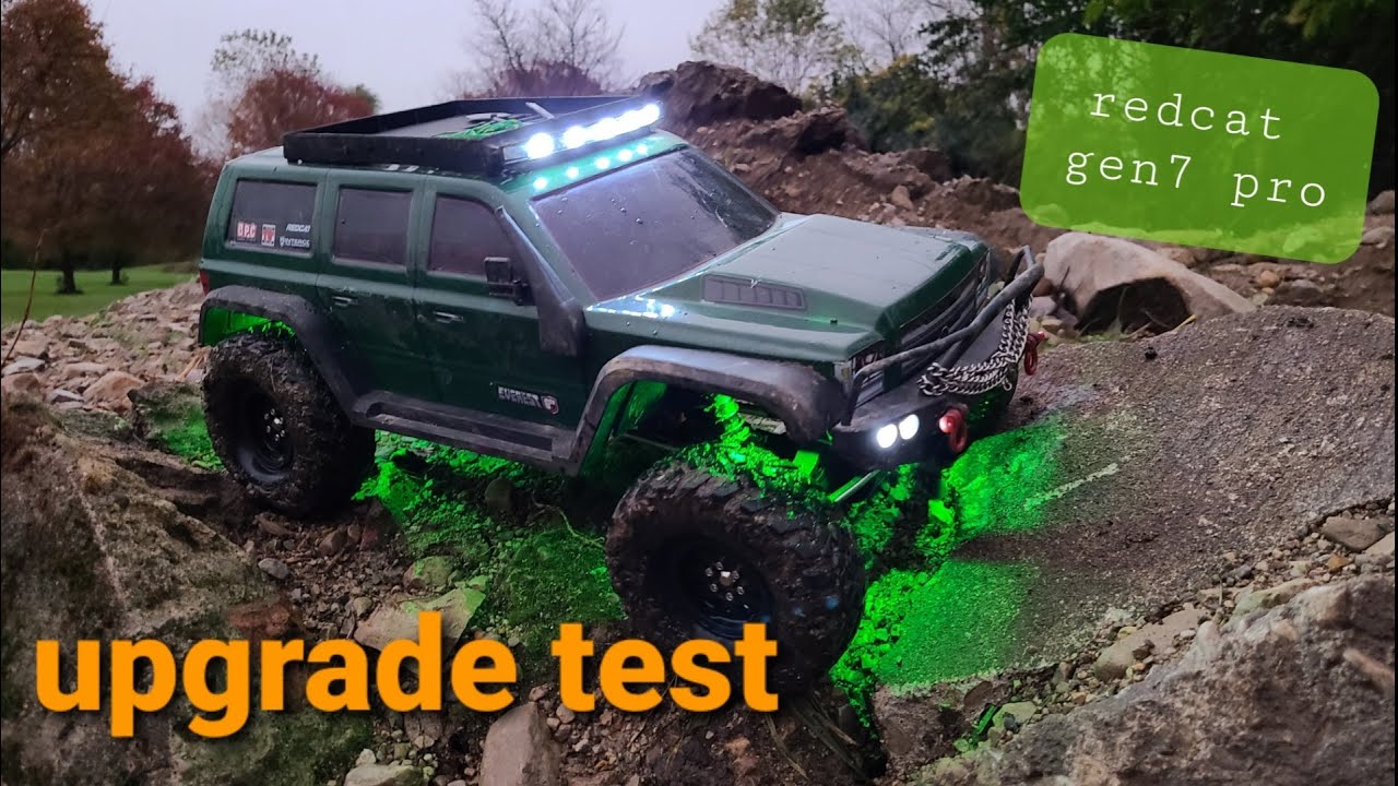 Redcat gen 7 pro upgrade test at Crawler County backyard crawler course ...