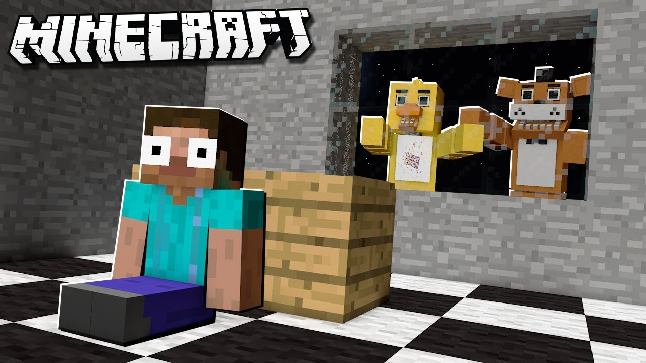 FNAF ANIMATRONICS vs. PIZZERIA BASE in Minecraft! - YouTube