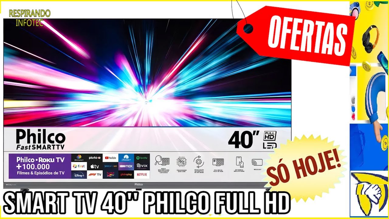Smart Tv 40'' Philco Ptv40e3ersgb Full Hd Led Hdmi Roku Tv | Review e ...