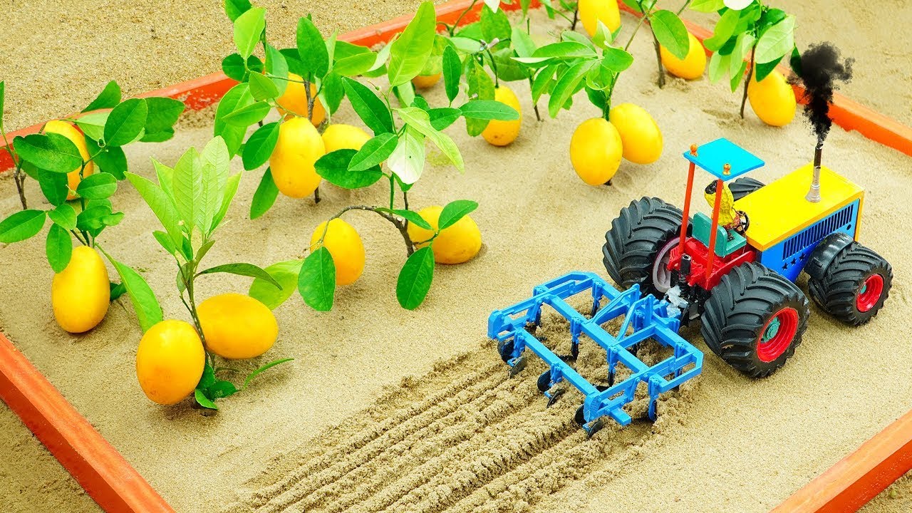 Diy mini tractor making modern agriculture plough machine for Mangoes ...