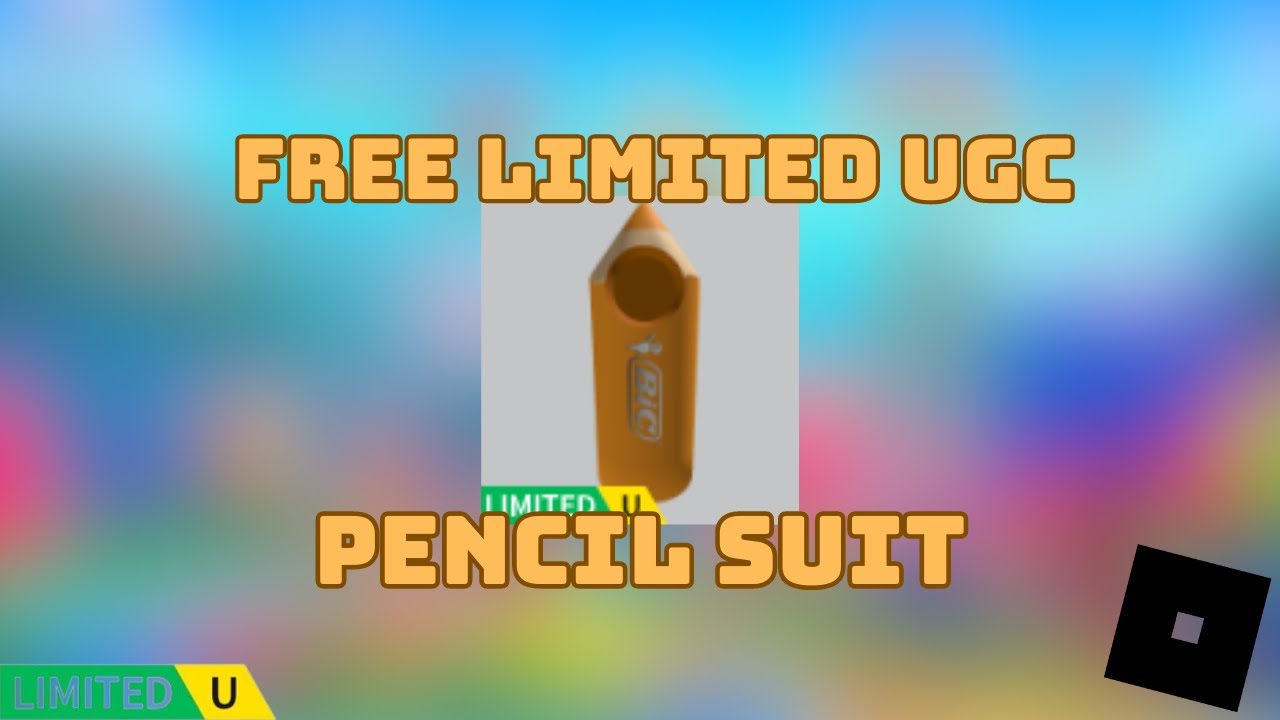 Free Limited Pencil Suit UGC!!! Roblox BIC DrawPlanet: Go Make WOW ...