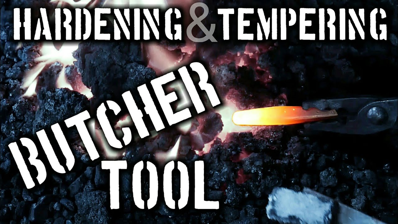 Hardening and Tempering the Butcher Tool for Chasing - YouTube