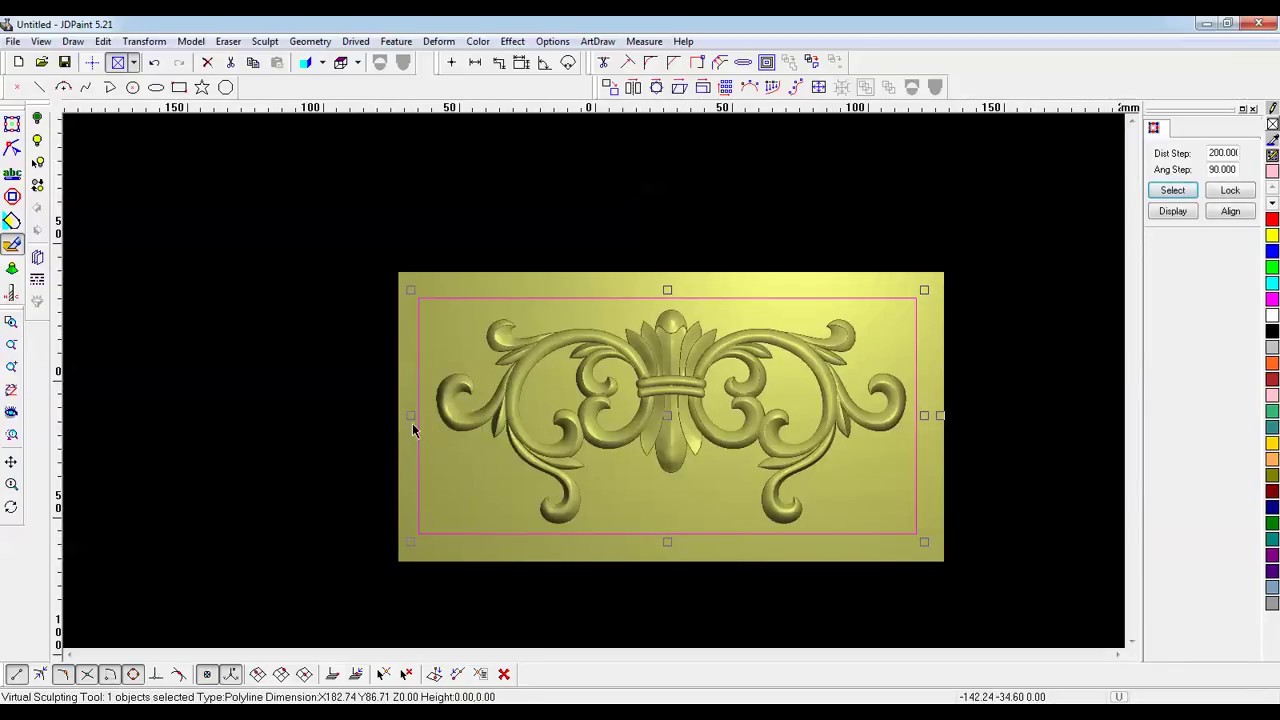 Lên khối ảnh Bmp, xuất file tinh phần mềm Jdpaint 5.21, Artform - YouTube