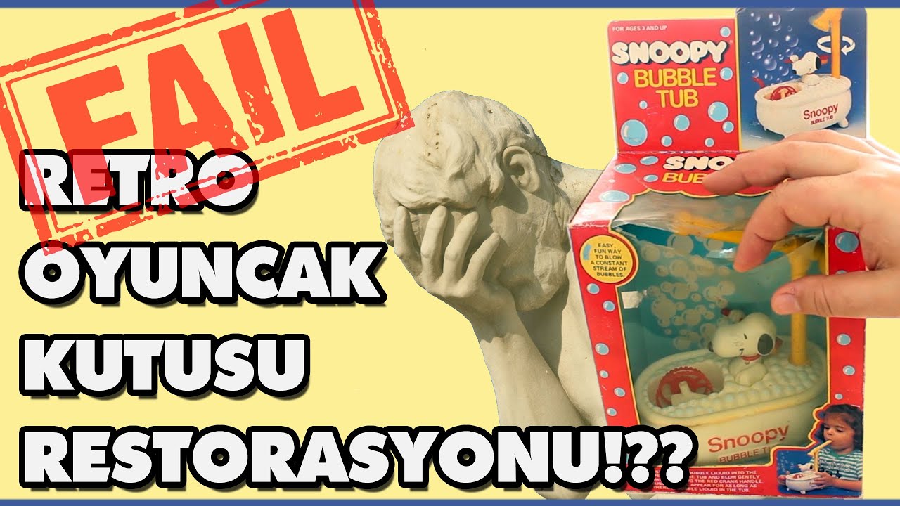 Fail: 1985 Snoopy Bubble Tub Kutu Restorasyonu?! - YouTube